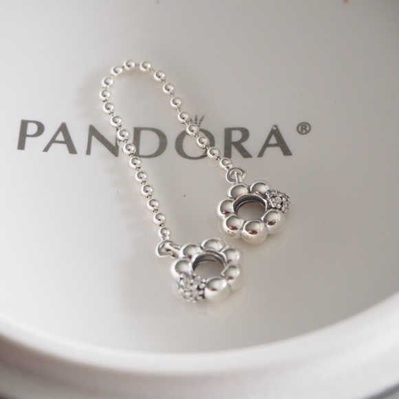 Pandora | Jewelry | Pandora Beads Pave Safety Chain 79868c005 | Poshmark